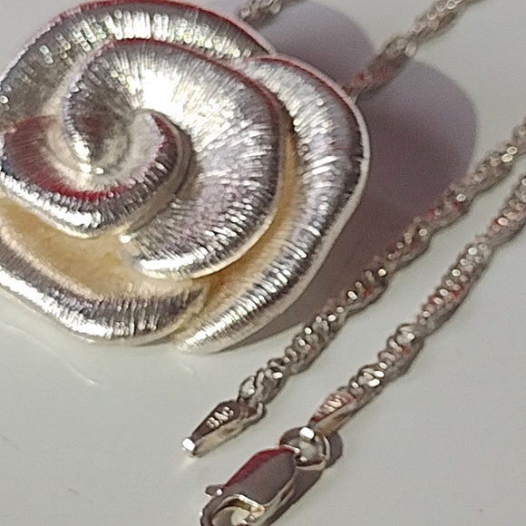 Milor Italian Crafted Sterling Silver Rose Pendant | Jewelry | Milor ...